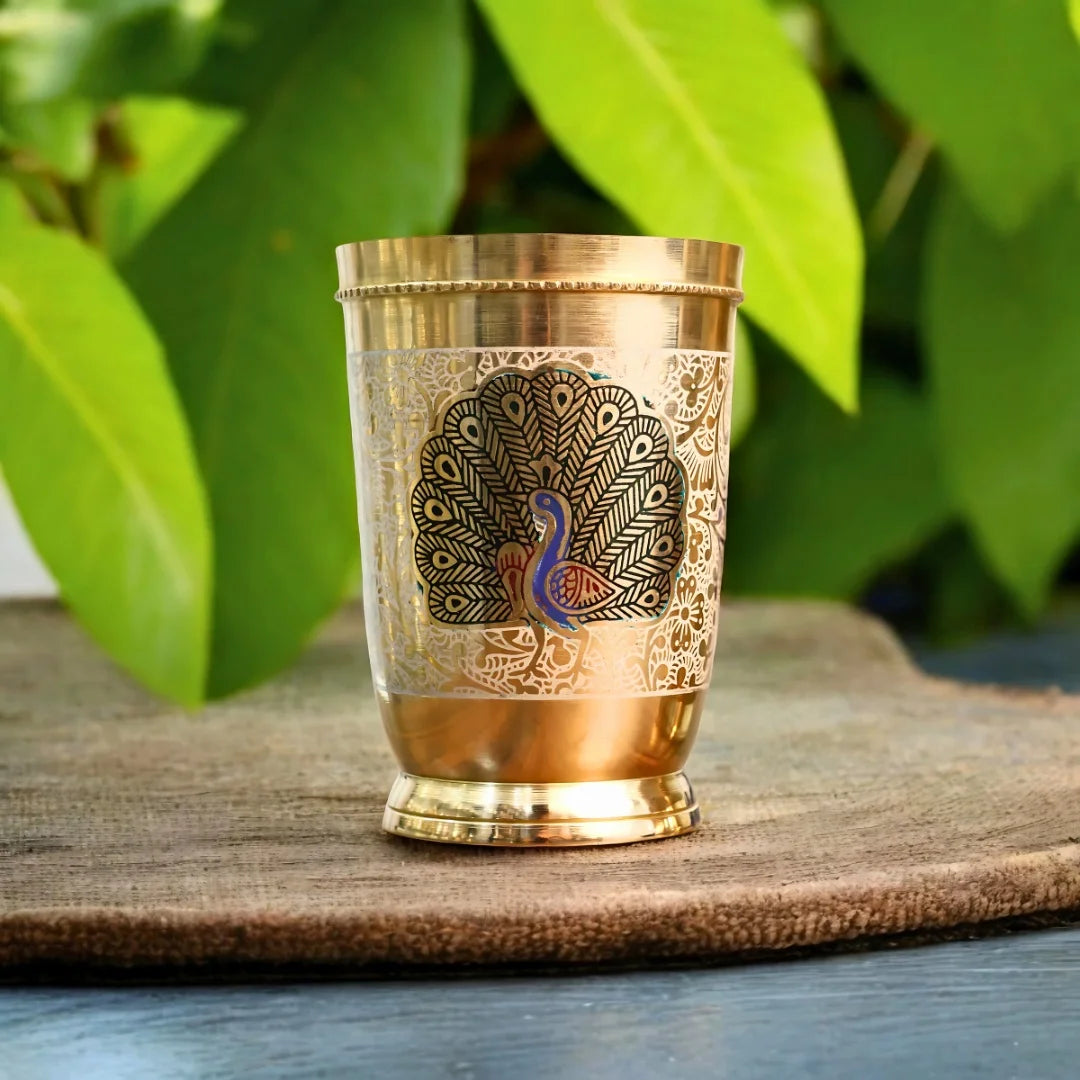 Brass Kalai Glass set of 2– Shri-badri