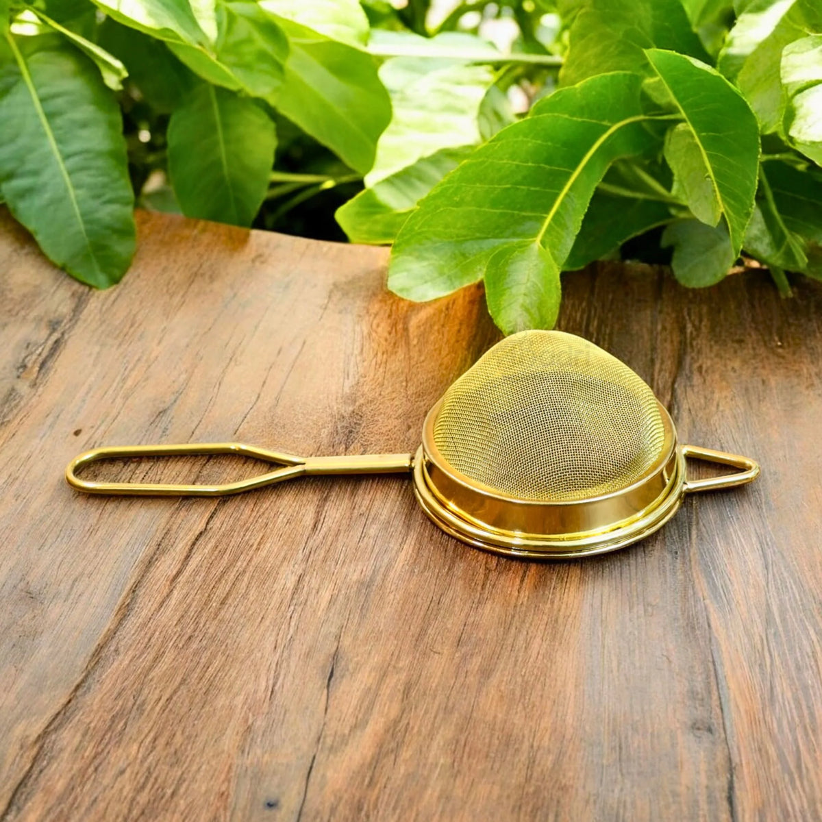 Pure Brass Tea Strainer – Traditional Handmade Tea Filter– Shri-badri