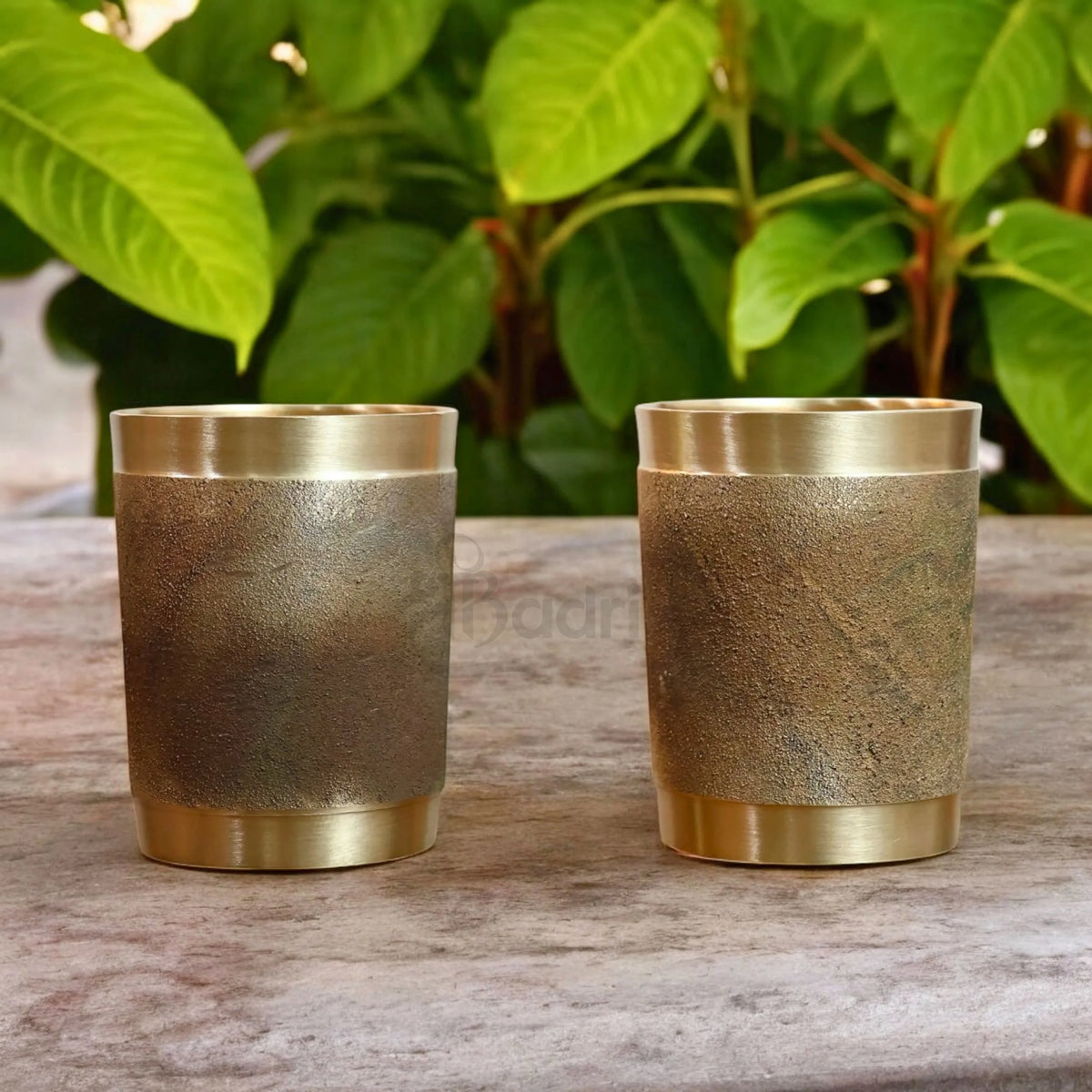 Kansa Glass luxury (set of 2)– Shri-badri